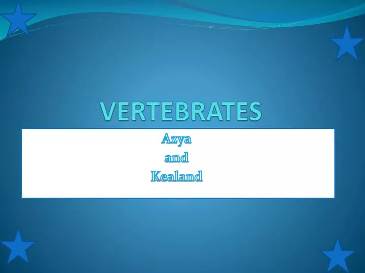 PPT - VERTEBRATES PowerPoint Presentation, free download - ID:3865261
