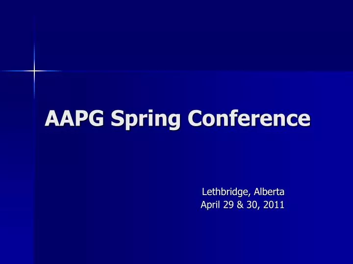 PPT - AAPG Spring Conference PowerPoint Presentation, free download ...