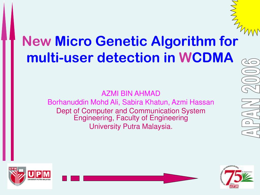 Ppt New Micro Genetic Algorithm For Multi User Detection In W Cdma Powerpoint Presentation