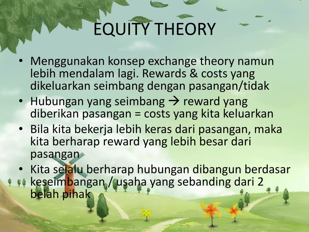PPT - Social Exchange & Equity in a Relationship (Psi keluarga ...