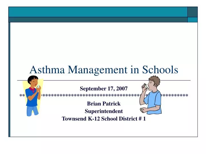 PPT - Asthma Management in Schools PowerPoint Presentation, free ...