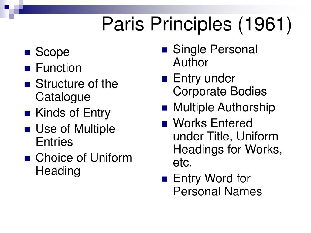 PPT - The Future of Cataloging Codes and Systems: IME ICC, FRBR, and ...