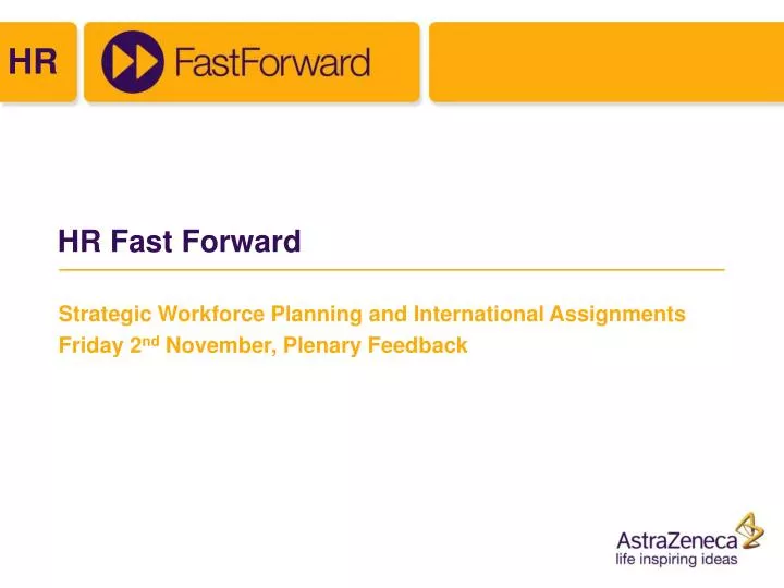 PPT - HR Fast Forward PowerPoint Presentation, free download - ID:3867902