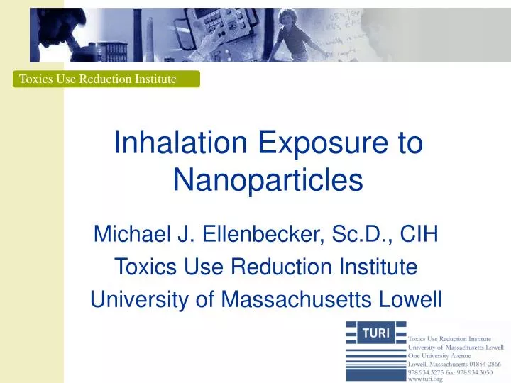 PPT - Inhalation Exposure to Nanoparticles PowerPoint Presentation ...
