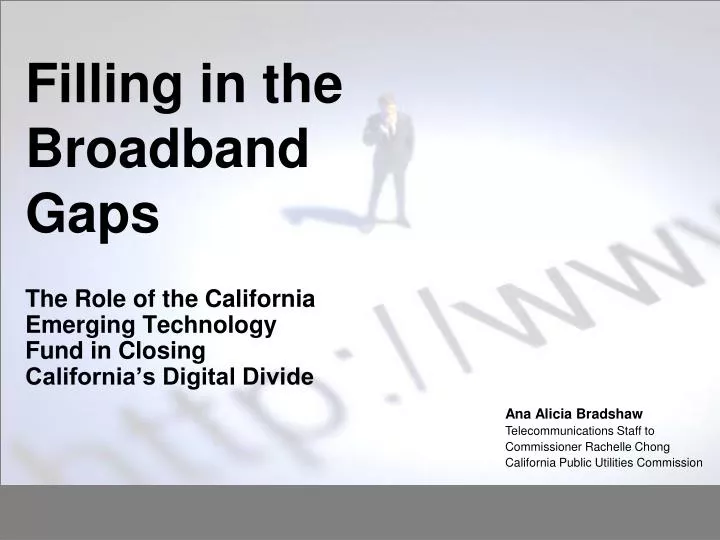 PPT - Filling in the Broadband Gaps PowerPoint Presentation, free ...