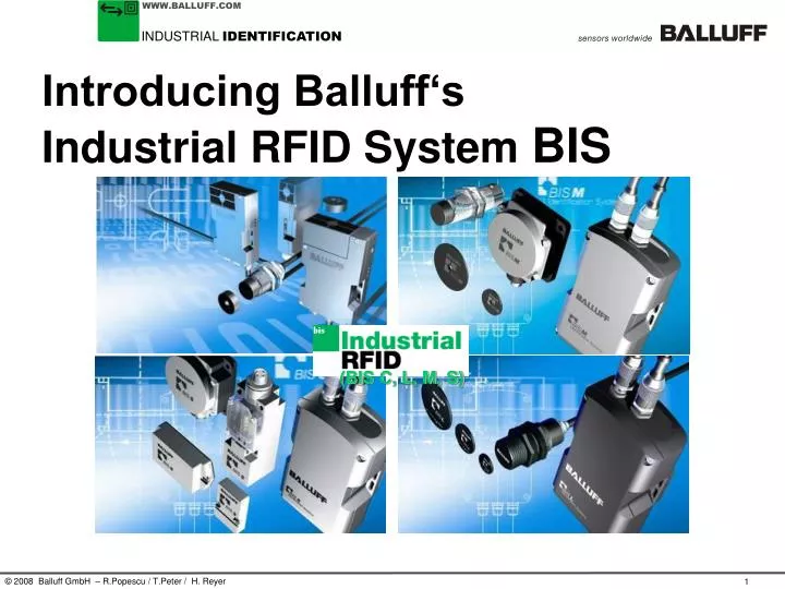 PPT - Introducing Balluff‘s Industrial RFID System BIS PowerPoint ...