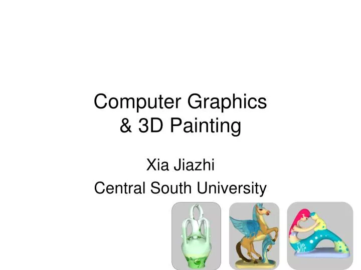 PPT - Computer Graphics & 3D Painting PowerPoint Presentation, free ...