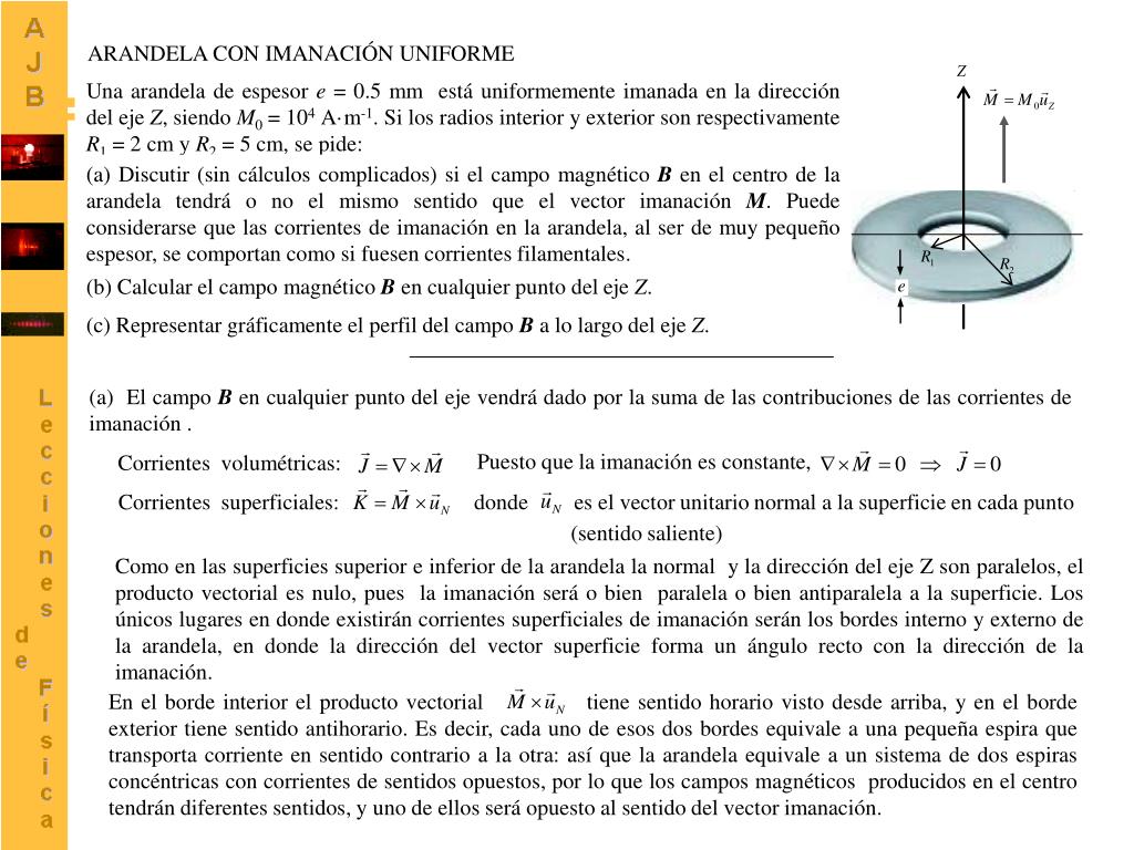 PPT - CÁLCULO DEL CAMPO MAGNÉTICO EN EL EJE DE UN IMÁN CILÍNDRICO CON ...