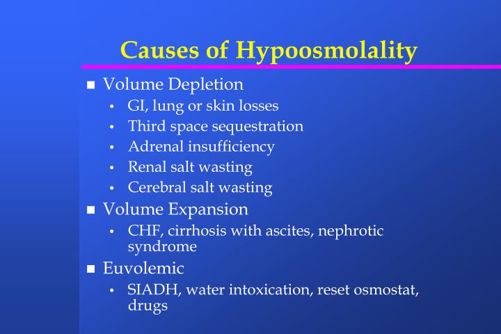 PPT - Diagnosis and Treatment of Hyponatremia PowerPoint Presentation ...