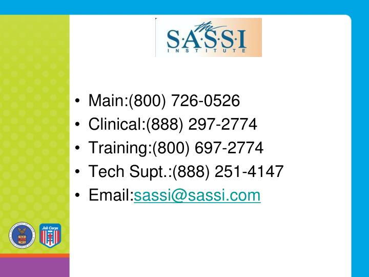 PPT - The SASSI and Other Assessment Tools PowerPoint Presentation - ID ...