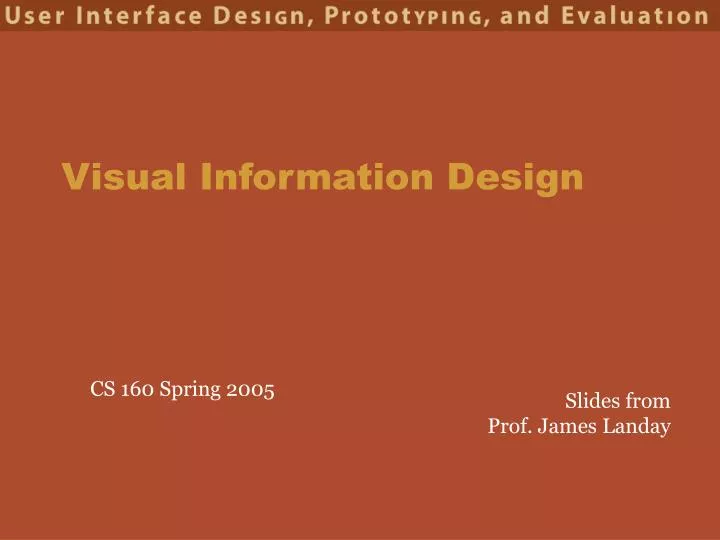 PPT - Visual Information Design PowerPoint Presentation, free download ...