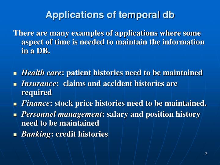 PPT - Temporal Databases PowerPoint Presentation - ID:3871783