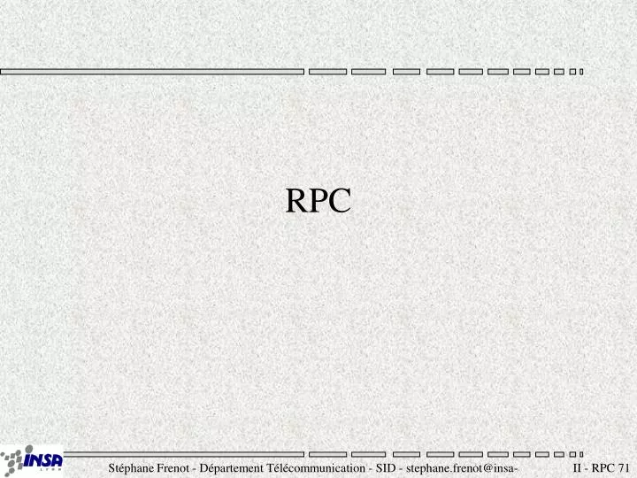 PPT - RPC PowerPoint Presentation, free download - ID:3872738
