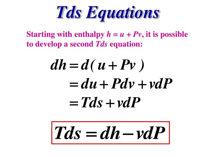 PPT - The T-dS Equations & Diagrams PowerPoint Presentation - ID:3872863