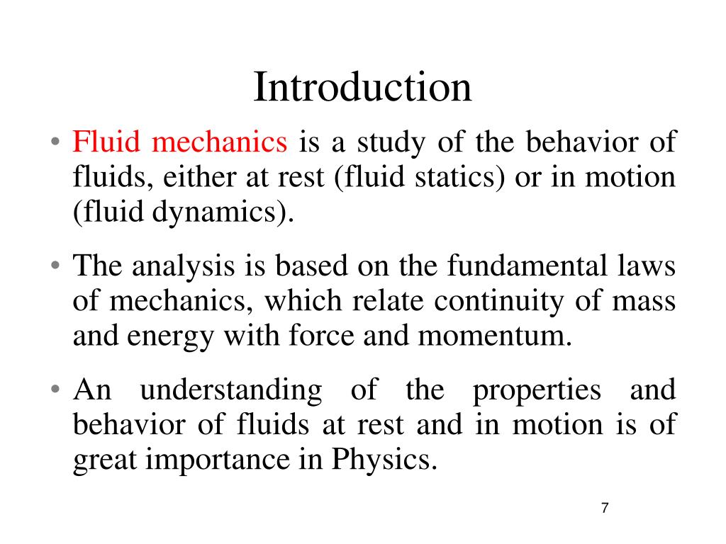 PPT - Introduction to Fluid Mechanics. Chapter 1. PowerPoint ... PPT - Introduction to Fluid Mechanics. Chapter 1. PowerPoint ...