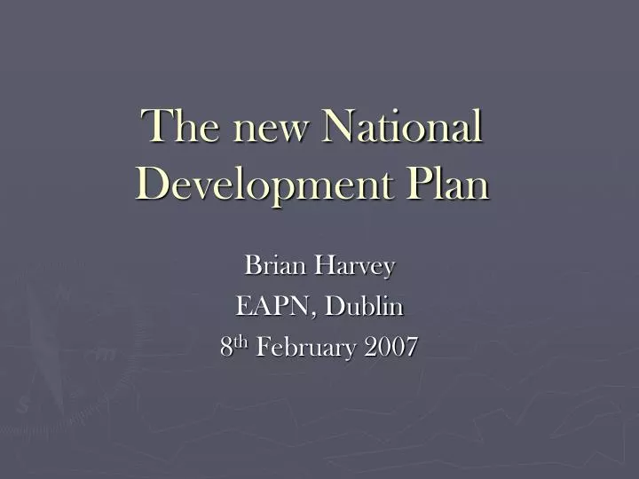 PPT - The new National Development Plan PowerPoint Presentation, free ...