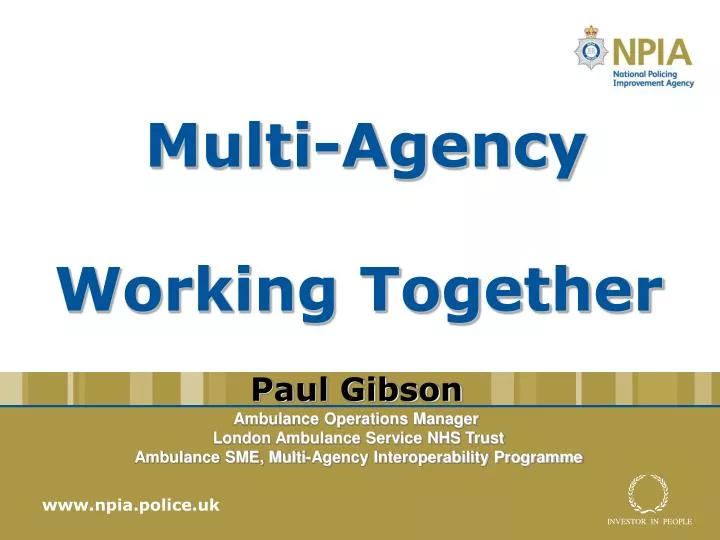 PPT - Multi-Agency Working Together PowerPoint Presentation, free ...