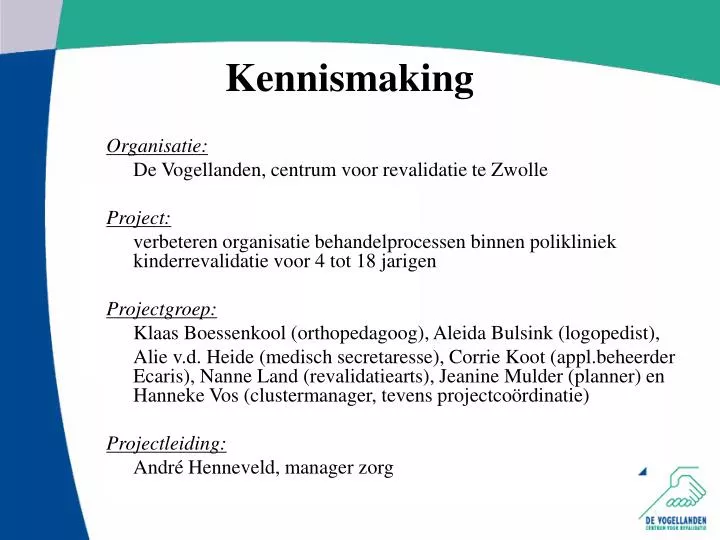 Kennismaking