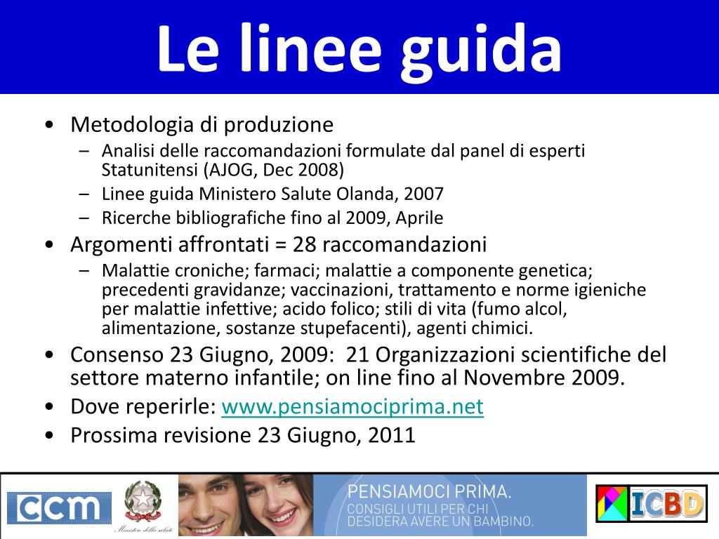PPT - Tavola Rotonda Counseling Preconcezionale e Stili di Vita Linee ...