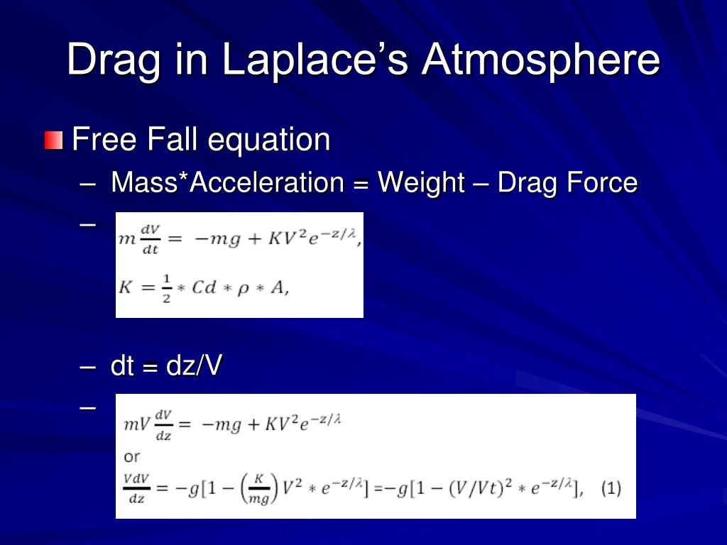 PPT - High Altitude Free Fall: Theoretical Analysis of Physical Hazards ...