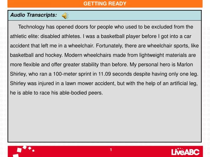 PPT - GETTING READY PowerPoint Presentation, free download - ID:3877812