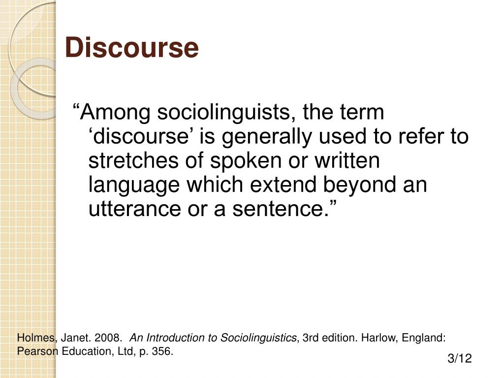 PPT Overview Of Discourse Analysis PowerPoint Presentation Free