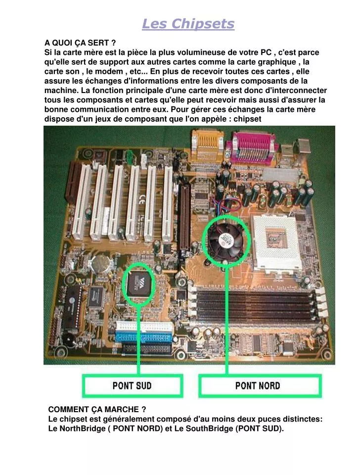 PPT - Les Chipsets PowerPoint Presentation, free download - ID:3879758