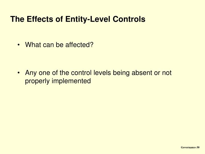 PPT - Corporate Governance and Entity-Level Controls PowerPoint ...