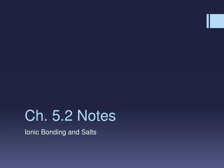 PPT - Ch. 5.2 Notes PowerPoint Presentation, free download - ID:3880968