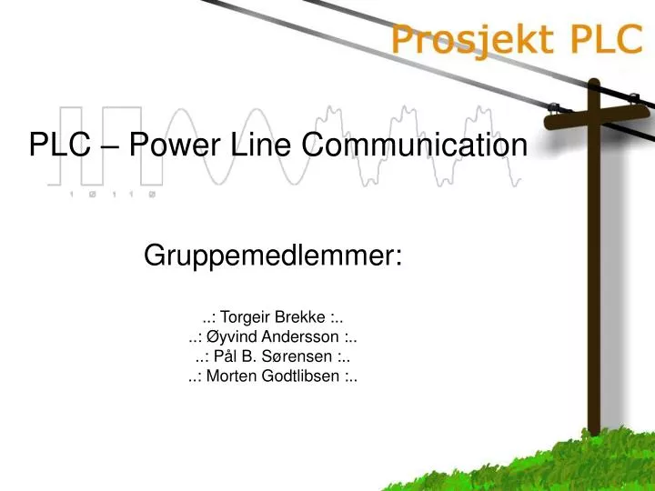 PPT - PLC – Power Line Communication PowerPoint Presentation, free ...