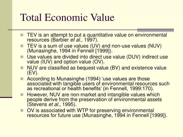 PPT - Total Economic Value PowerPoint Presentation, free download - ID ... PPT - Total Economic Value PowerPoint Presentation, free download - ID ...