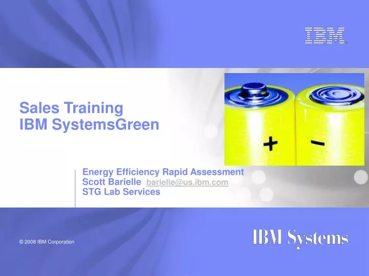 PPT - Sales Training IBM SystemsGreen PowerPoint Presentation, free ...