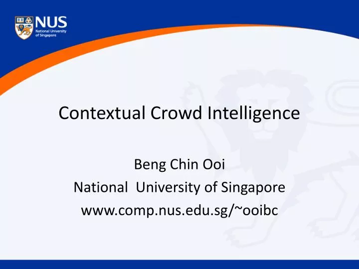 PPT - Contextual Crowd Intelligence PowerPoint Presentation, free ...