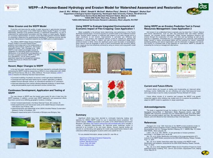 PPT - Water Erosion and the WEPP Model PowerPoint Presentation, free ...