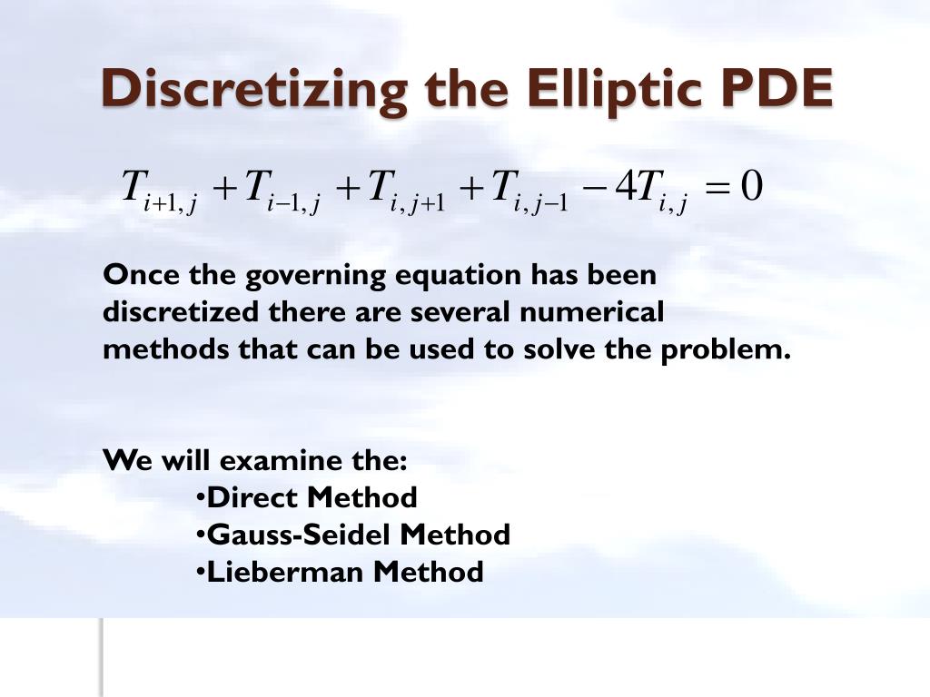 PPT - Elliptic Partial Differential Equations - Introduction PowerPoint ... PPT - Elliptic Partial Differential Equations - Introduction PowerPoint ...