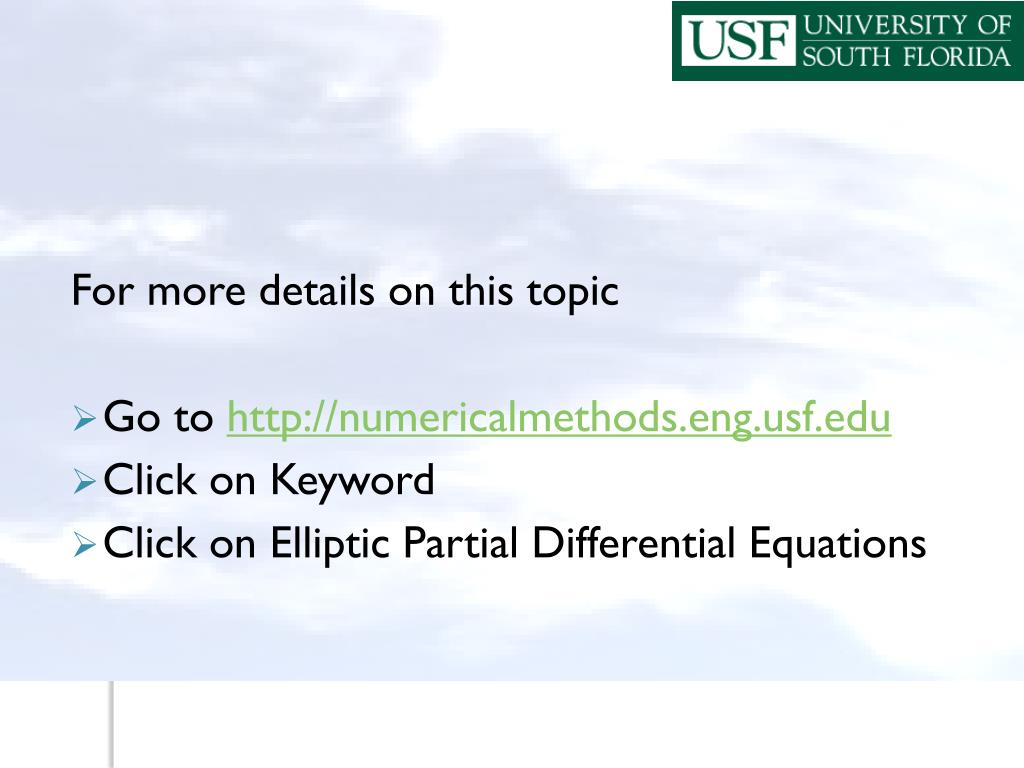PPT - Elliptic Partial Differential Equations - Introduction PowerPoint ... PPT - Elliptic Partial Differential Equations - Introduction PowerPoint ...