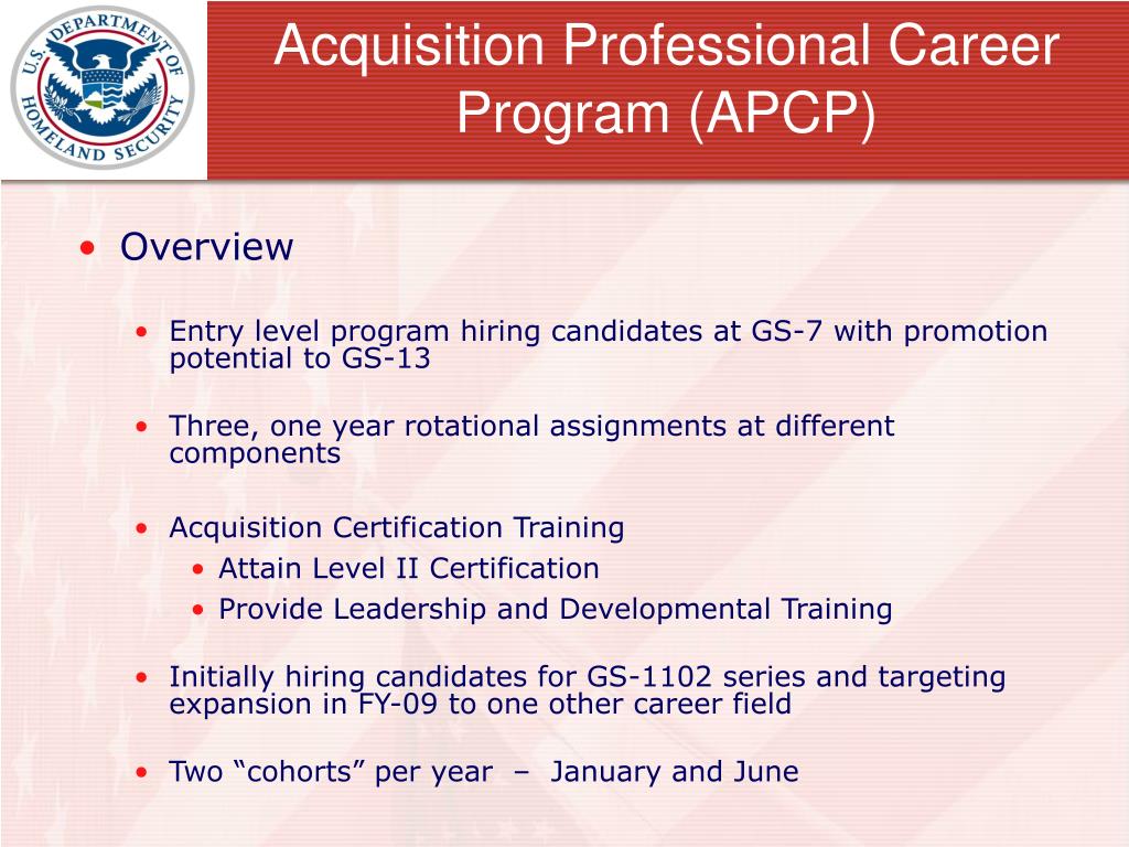 PPT - DHS Acquisition Briefing for the National Contract Management ...