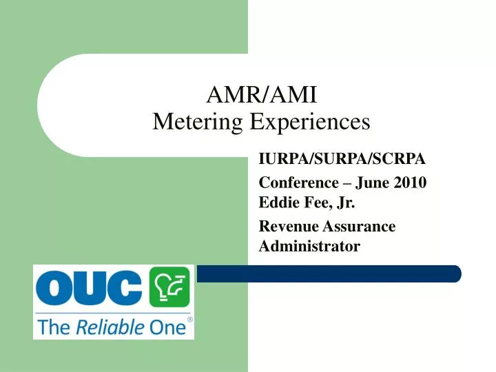 PPT - AMR/AMI Metering Experiences PowerPoint Presentation, free ...