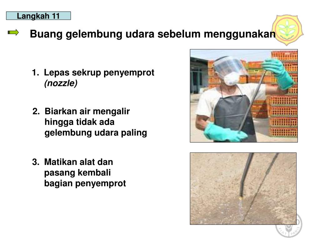 PPT - SOP Penggunaan dan Perawatan Alat Semprot Bertekanan Tinggi ...