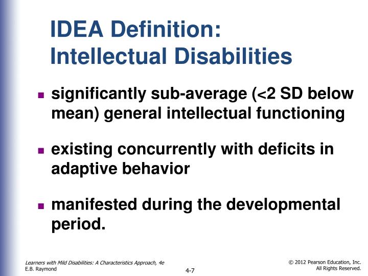 PPT - Chapter 4 Learners with Intellectual and Developmental ...
