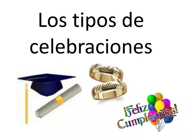 PPT - Los tipos de celebraciones PowerPoint Presentation, free download ...