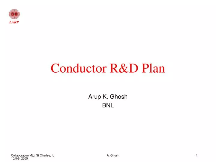 PPT - Conductor R&D Plan PowerPoint Presentation, free download - ID ...