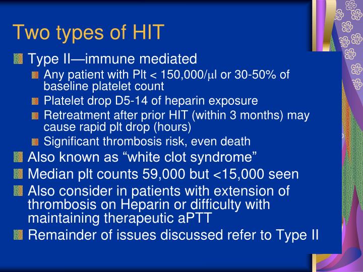 PPT - Heparin-Induced Thrombocytopenia PowerPoint Presentation - ID:3885197