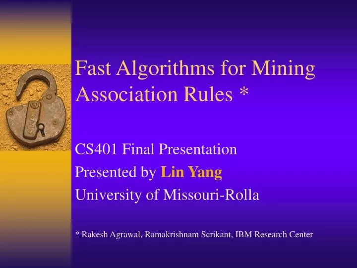 Ppt Fast Algorithms For Mining Association Rules Powerpoint Presentation Id3885789 6053