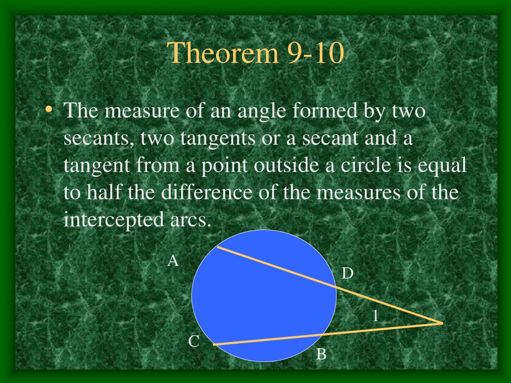 PPT - Theorem 9-9 PowerPoint Presentation, free download - ID:3885878 PPT - Theorem 9-9 PowerPoint Presentation, free download - ID:3885878