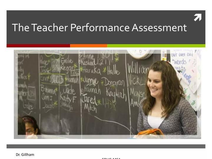 PPT - The Teacher Performance Assessment PowerPoint Presentation, free ...