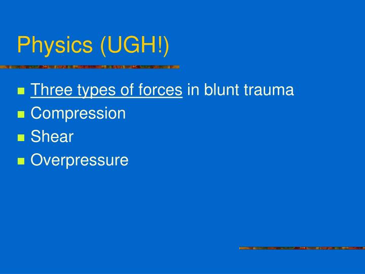 PPT - Blunt Trauma PowerPoint Presentation - ID:3888296