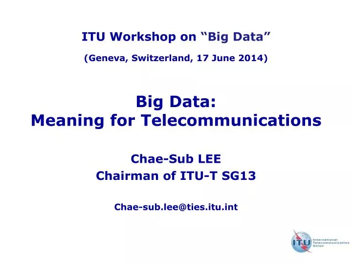 PPT - Big Data: Meaning for Telecommunications PowerPoint Presentation ...