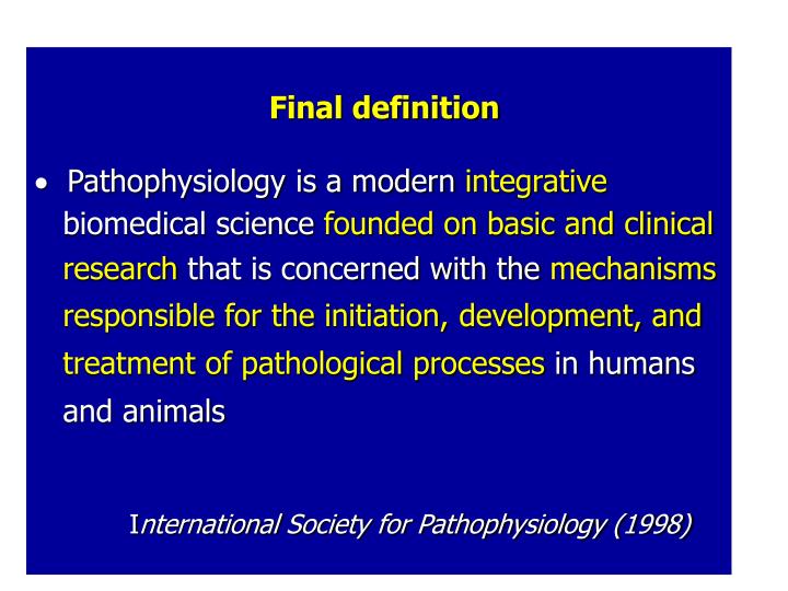PPT - INTRODUCTION TO PATHOPHYSIOLOGY PowerPoint Presentation - ID:3889939