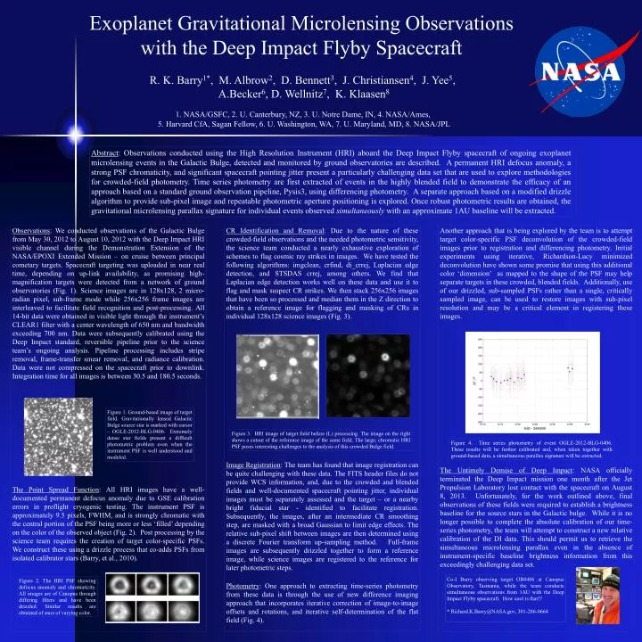 PPT - Exoplanet Gravitational Microlensing Observations with the Deep ...
